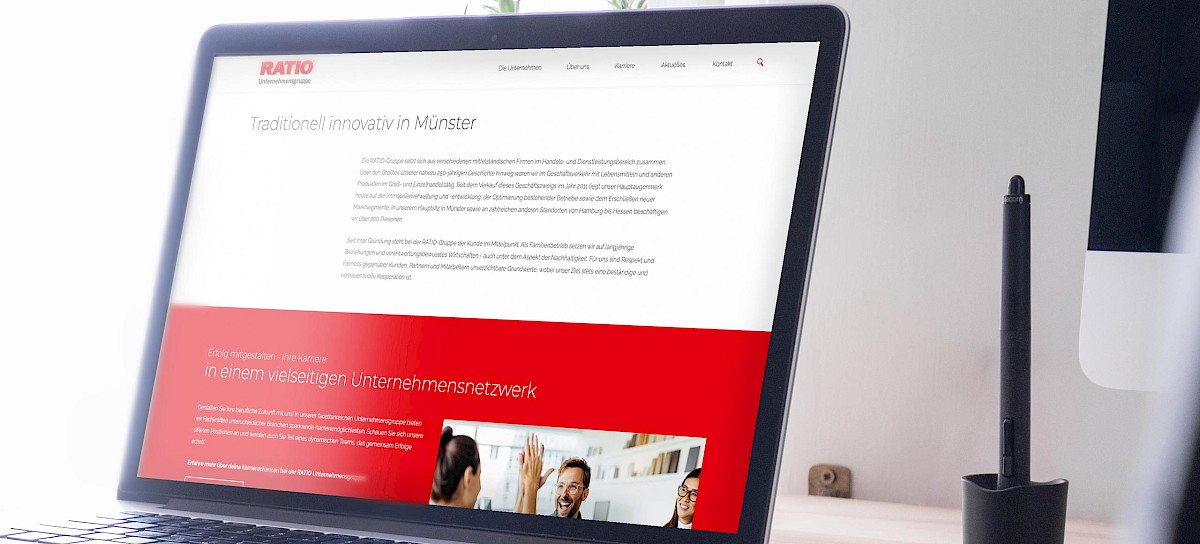 RATIO Group | Website relaunch, consulting, HR